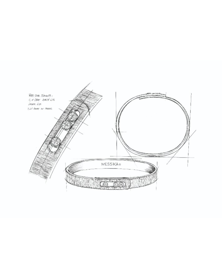 So Move Max 3-finger Pavé-set Diamond Ring in Pink Gold | Messika 14242-PG