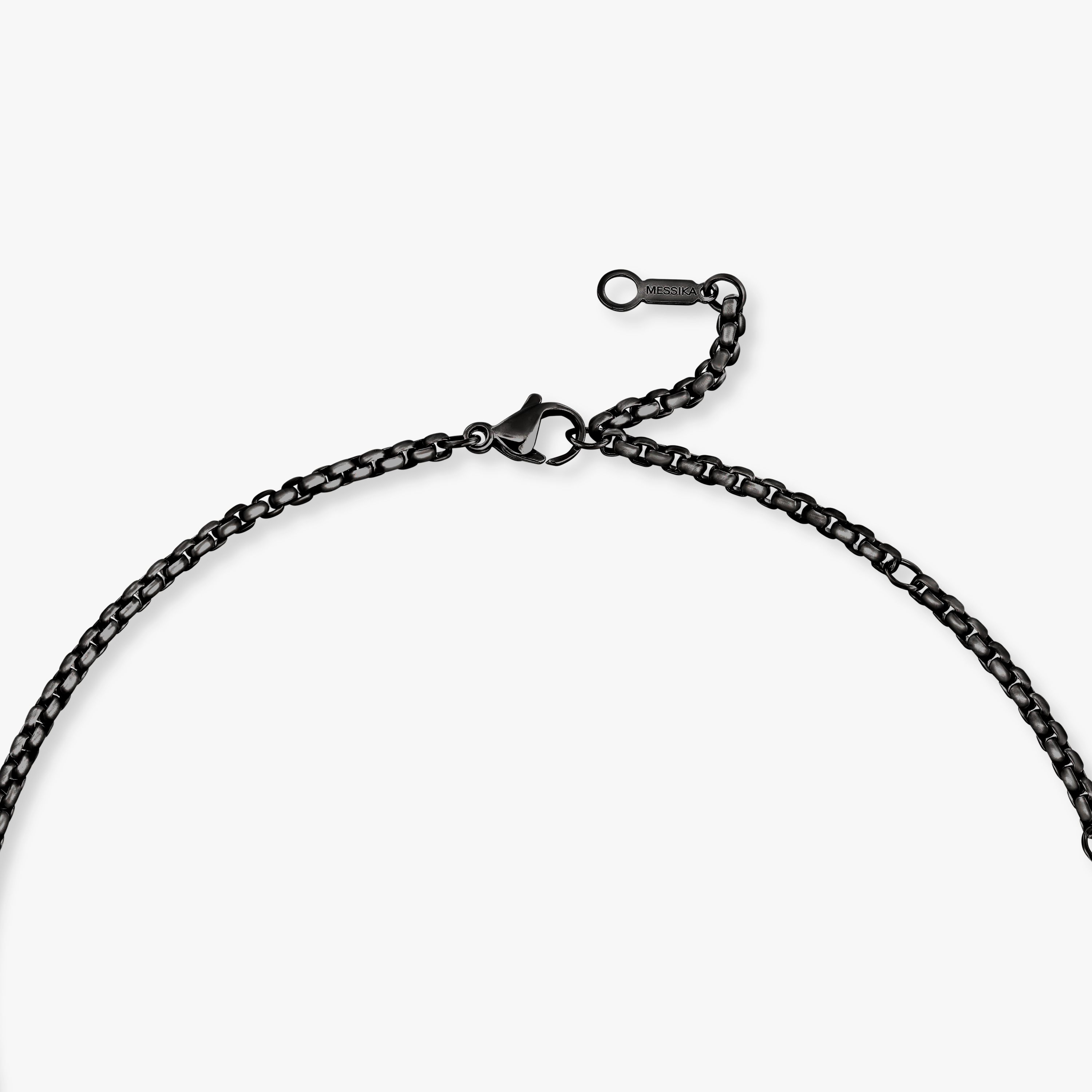 Collar con colgante en titanio negro con diamante negro Move Titanium ...