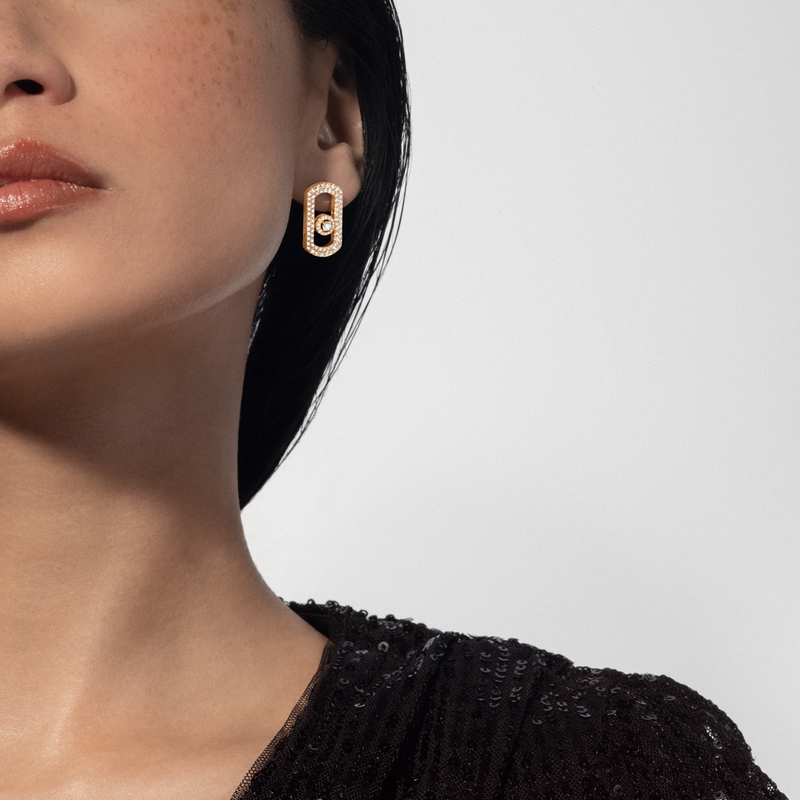 So Move 2 Finger Diamond Pavé Ring in Yellow Gold | Messika 13185-YG