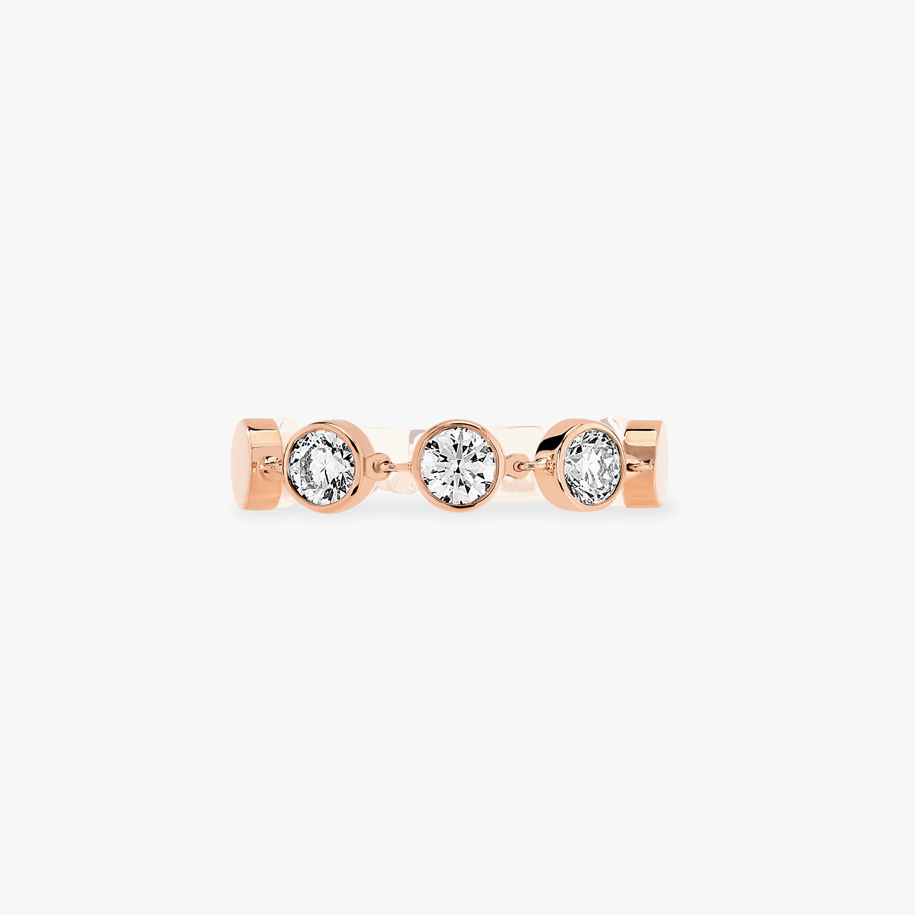 D-Vibes Diamond MM Ring in Pink Gold | Messika 12991-PG