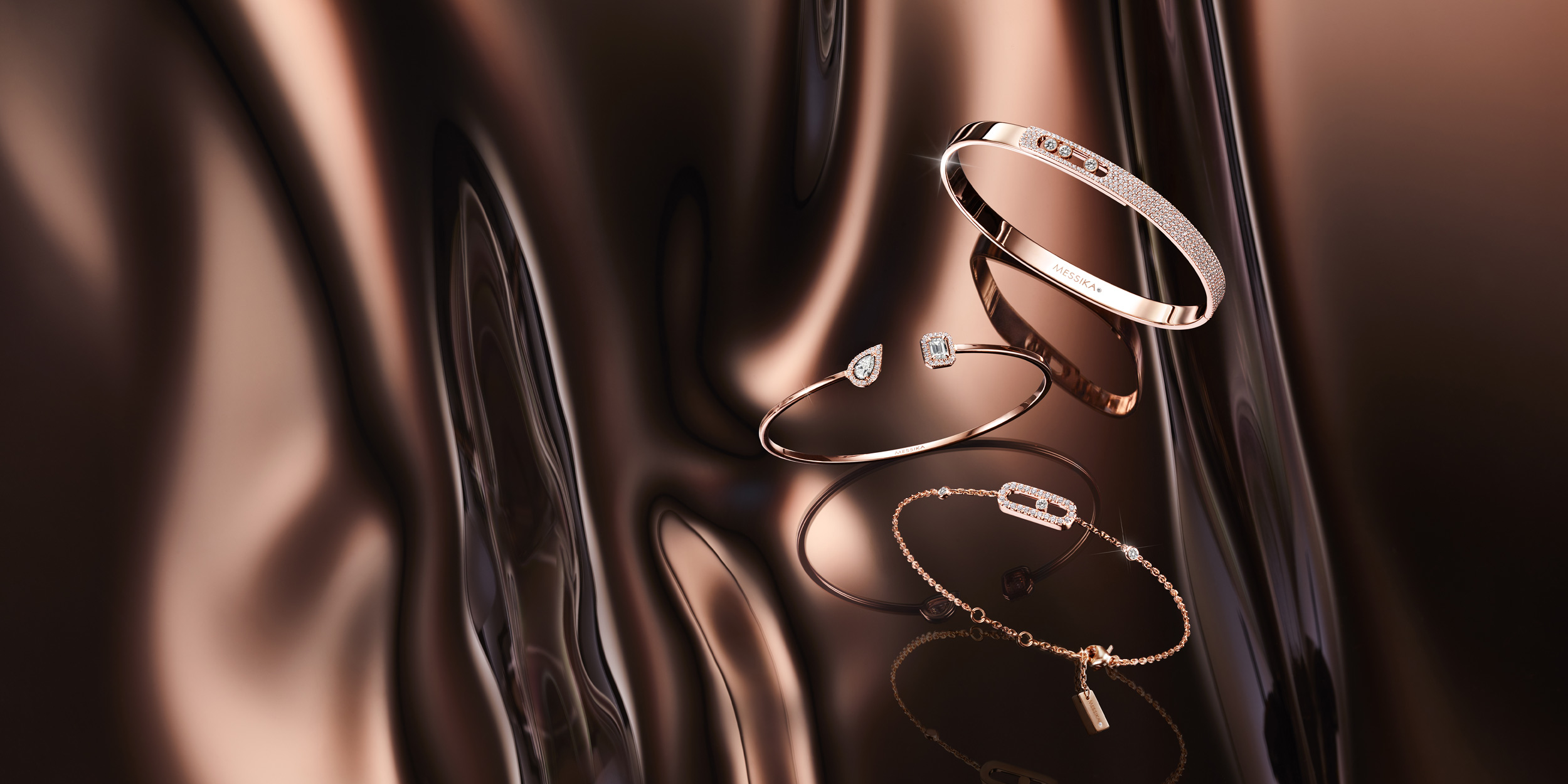 Diamond Bracelet and Thin Bracelet - Messika Luxury Bracelets