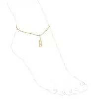Yellow Gold Diamond Ankle Bracelet Move Uno Messika 10100 WG