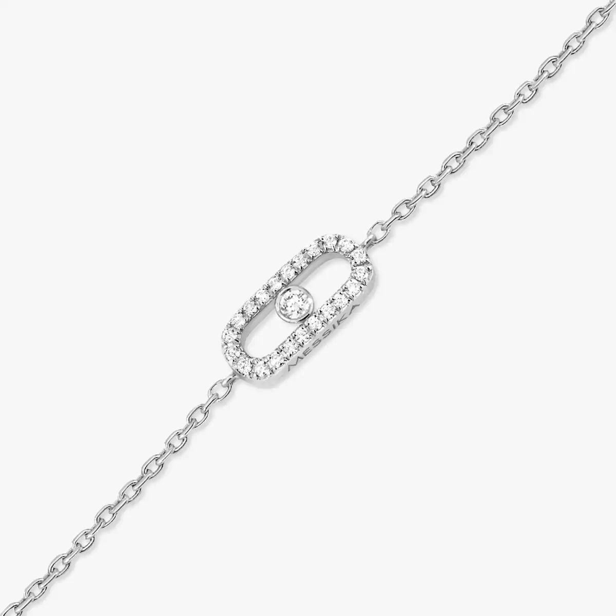 Messika Care(s) Diamond Pavé Bracelet in White Gold | Messika 12075-WG