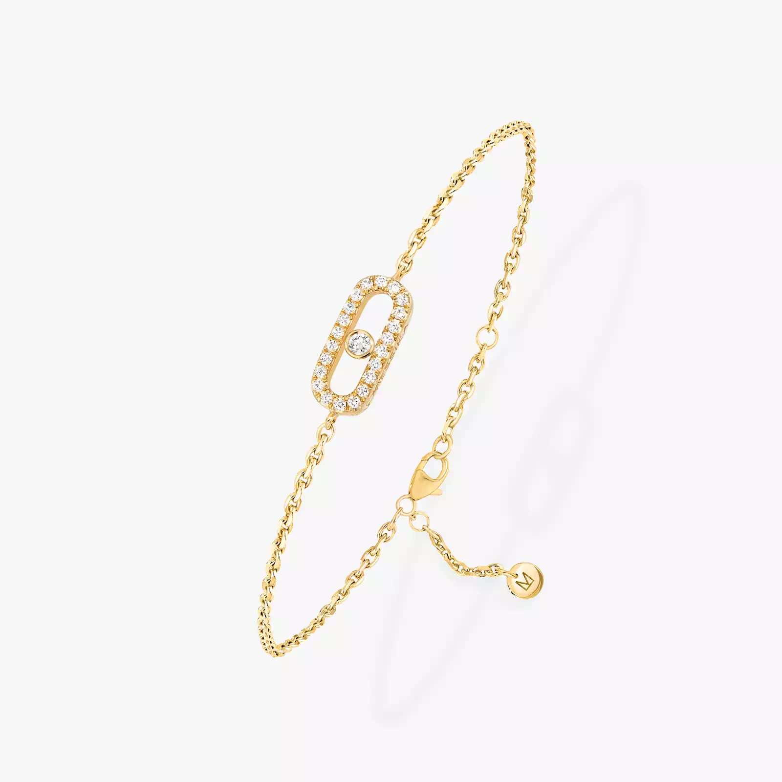 Messika Care(s) Diamond Pavé Bracelet in Yellow Gold | Messika 12075-YG