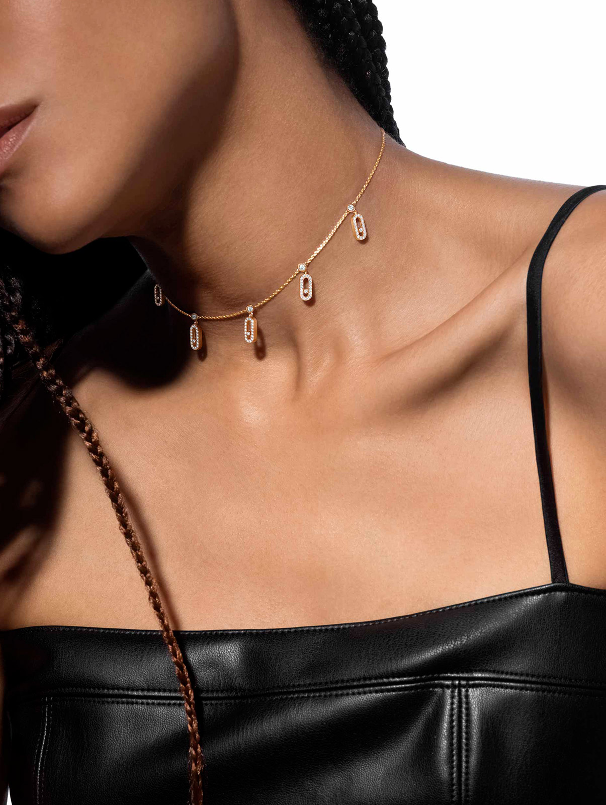 Diamond Necklace Selection : Choker and traditional necklace