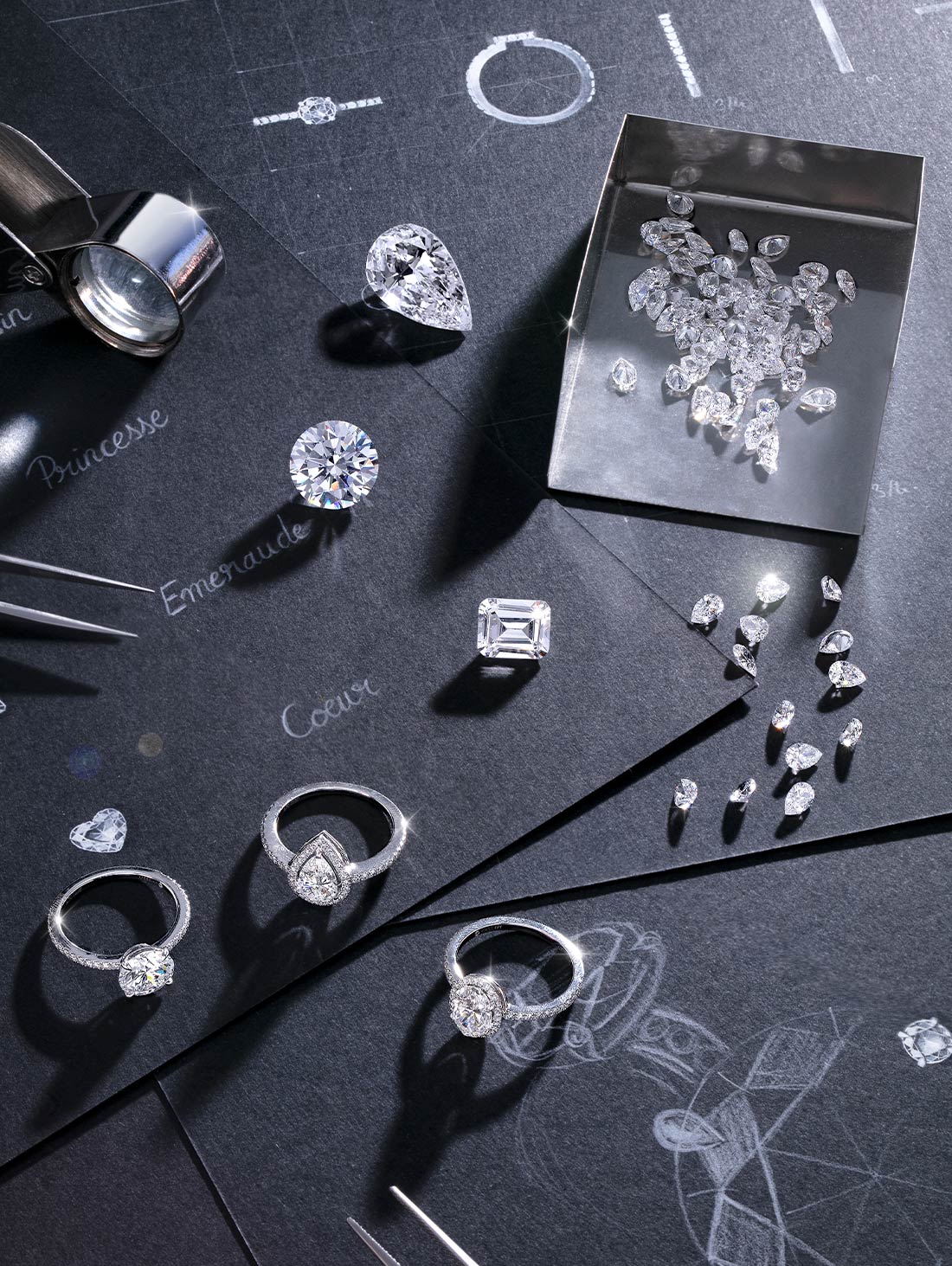 Tailor-made diamond solitaire| Messika Wedding Collection